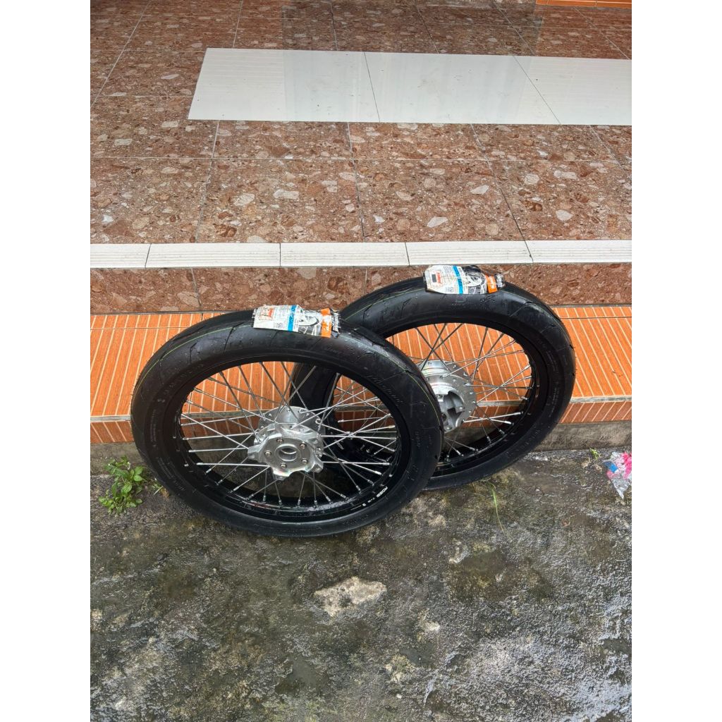 Jual Velg MX King 150 Ban CTX Hydra 90/80 Rata Ring 17 Wheelset Semi ...