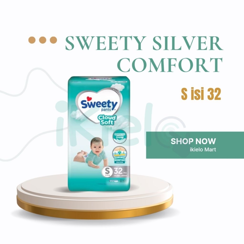 Jual Sweety Silver Pants Popok Anak Sekali Pakai Ukuran S isi 32 Tipe Celana | Shopee Indonesia