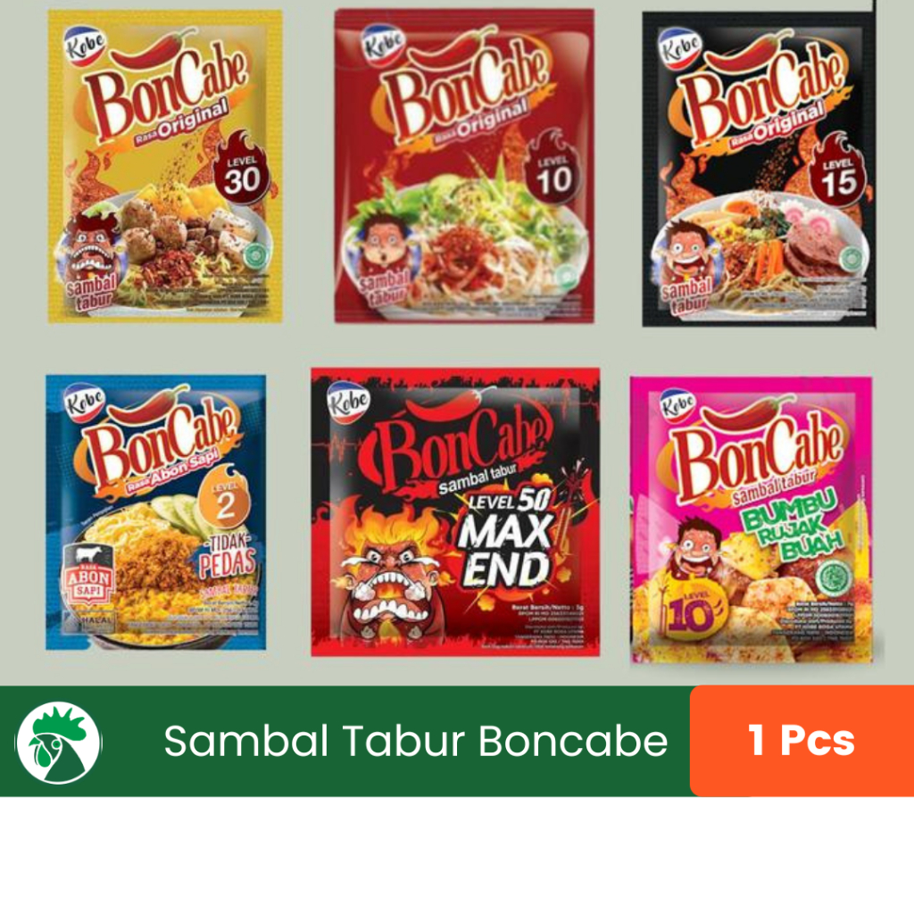 Jual BonCabe Level 30 50 Rasa Original Sachet | Sambel Bubuk | Shopee ...