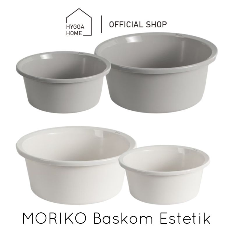 Jual Hygga Home MORIKO Baskom Bulat Plastik Kamar Mandi Cuci Muka Cuci ...