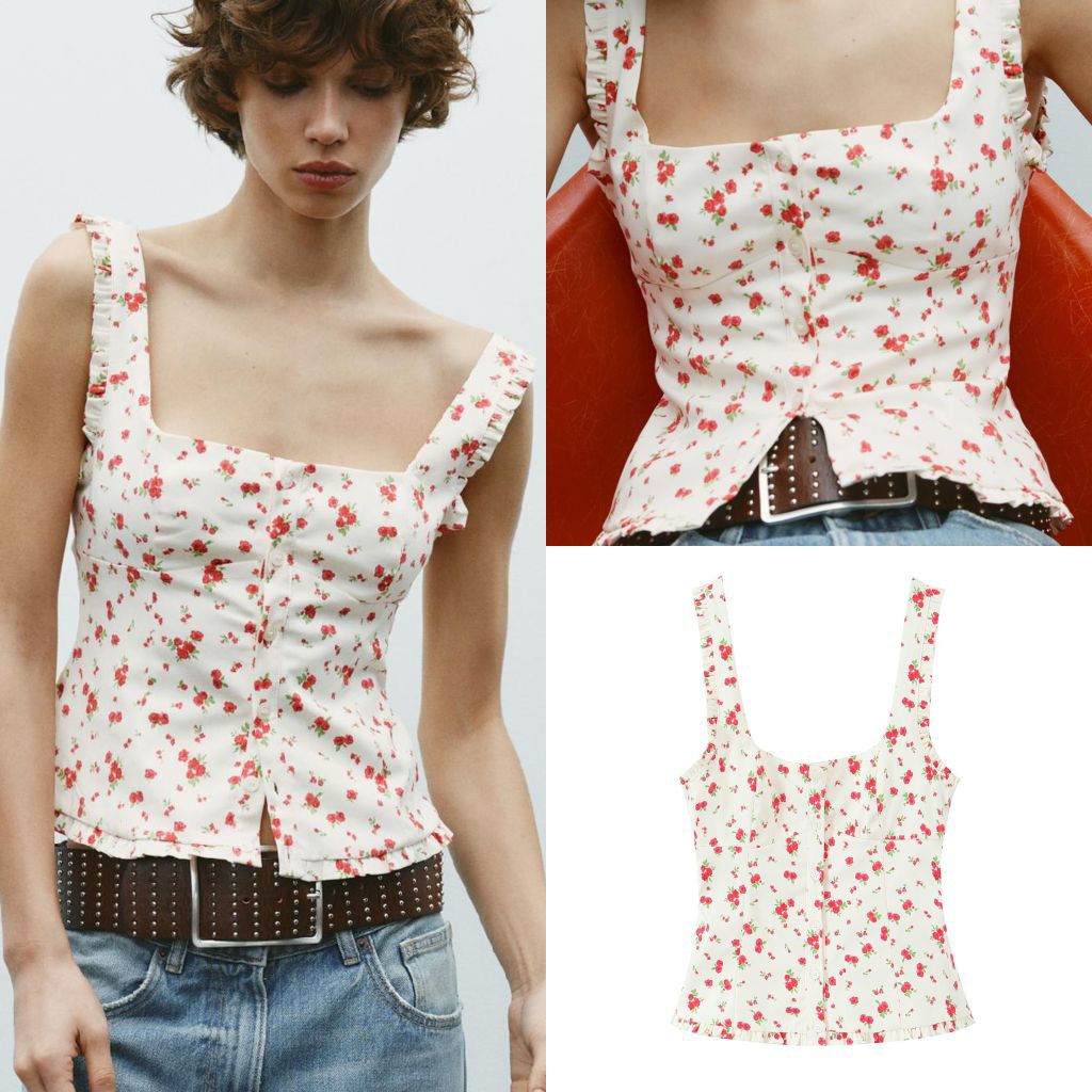Jual White Rose Top 77562 (WZ) | Shopee Indonesia