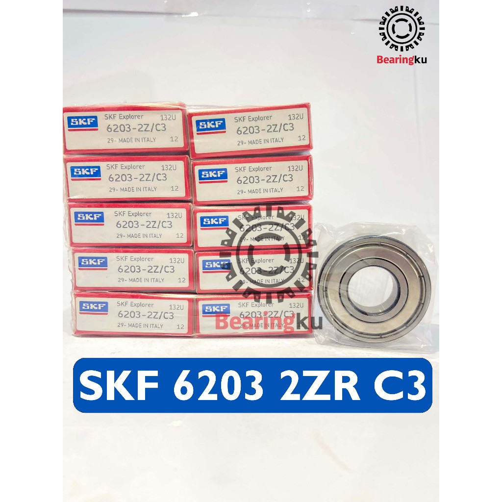Jual Ball Bearing SKF 6203 2Z/C3 6203 ZZ C3 SKF Original 17x40x12 | Shopee Indonesia