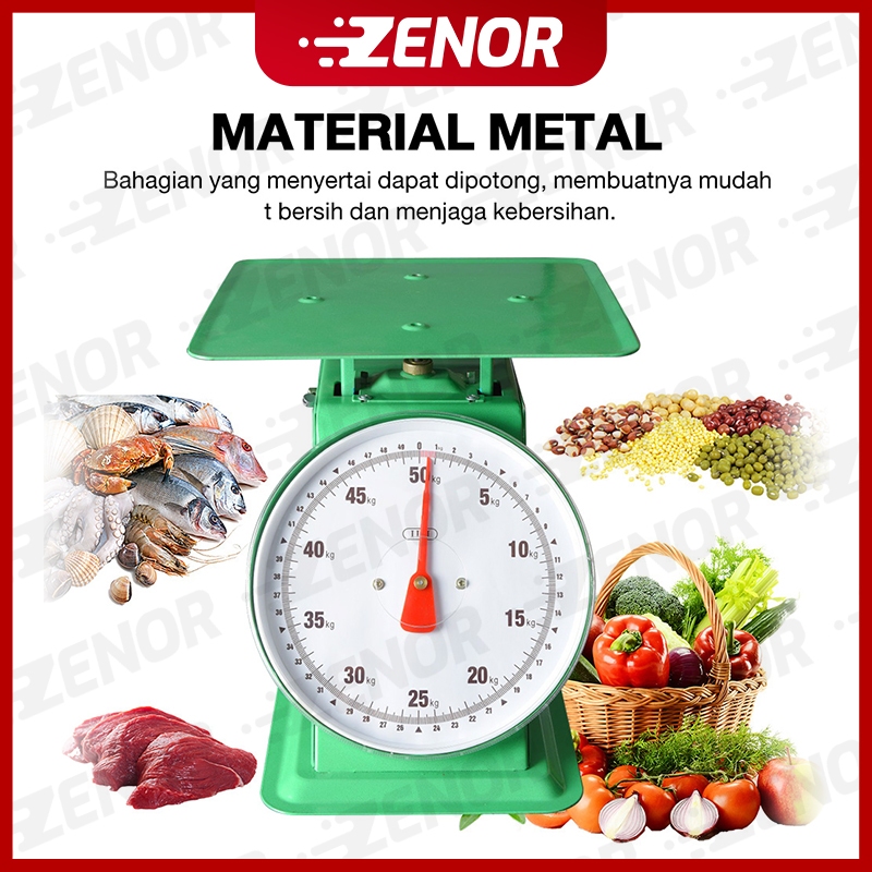 Jual Timbangan Manual Jarum, Kapasitas 20kg, 30kg, 50kg Spring Dial ...