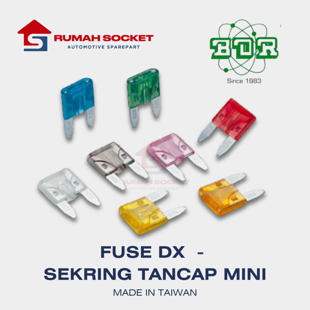Jual FUSE SEKRING TANCAP DX MINI KECIL TUSUK (KAKI) 10A 15A 20A IMPOR TAIWAN BOR MOBIL MOTOR ...