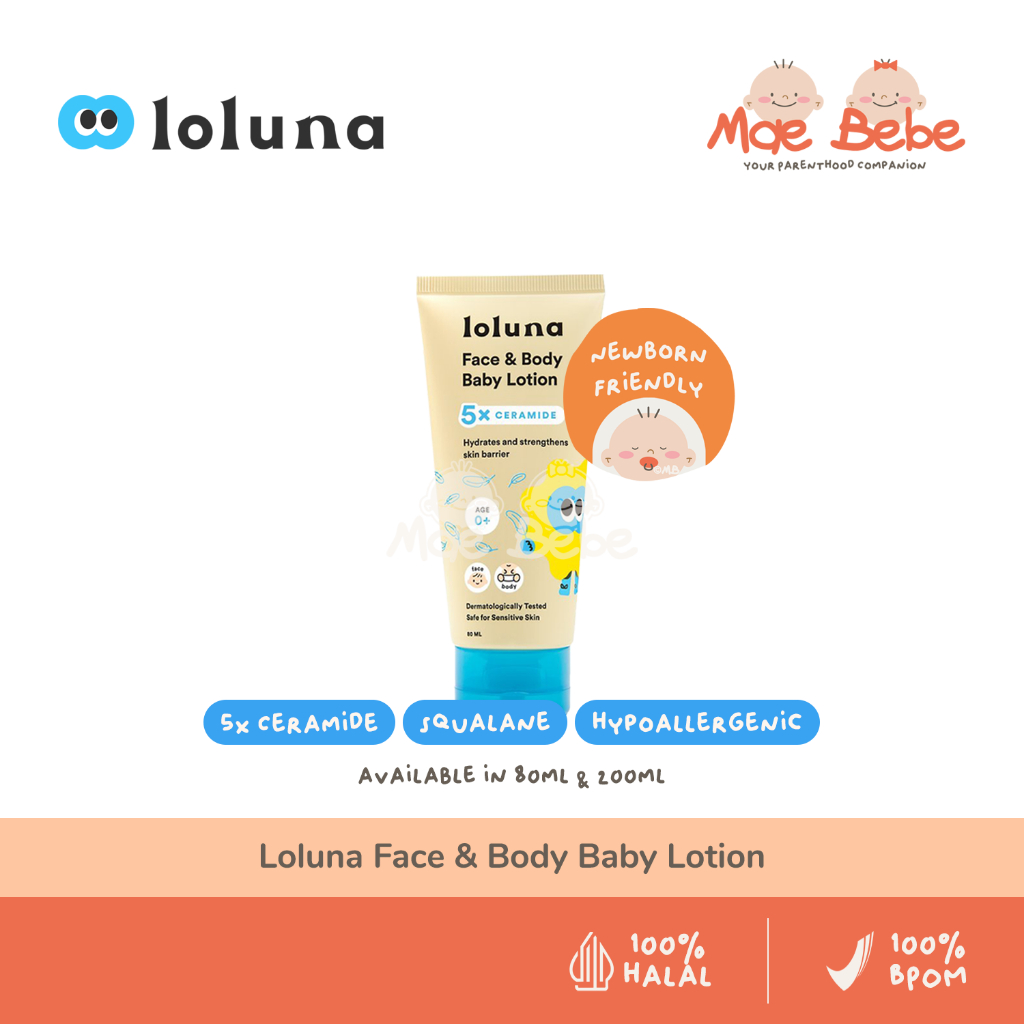 Jual Loluna Face & Body Baby Lotion Pelembap Kulit Anak Bayi | Shopee ...