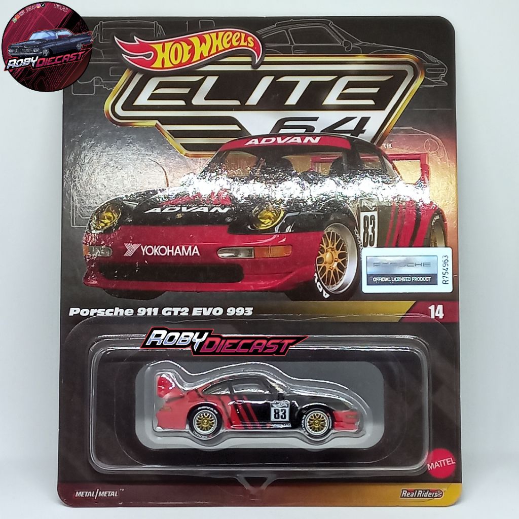 Jual Hot Wheels Elite64 Porsche 911 GT2 EVO 993 Advan | Shopee Indonesia