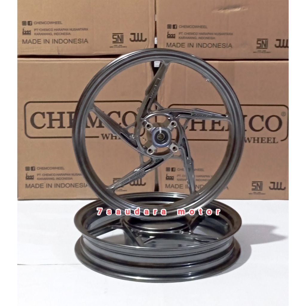 Jual velg racing chemco arw ukuran 185/215-14 motor vario 125/150,beat, scoopy, vario 110,genio ...