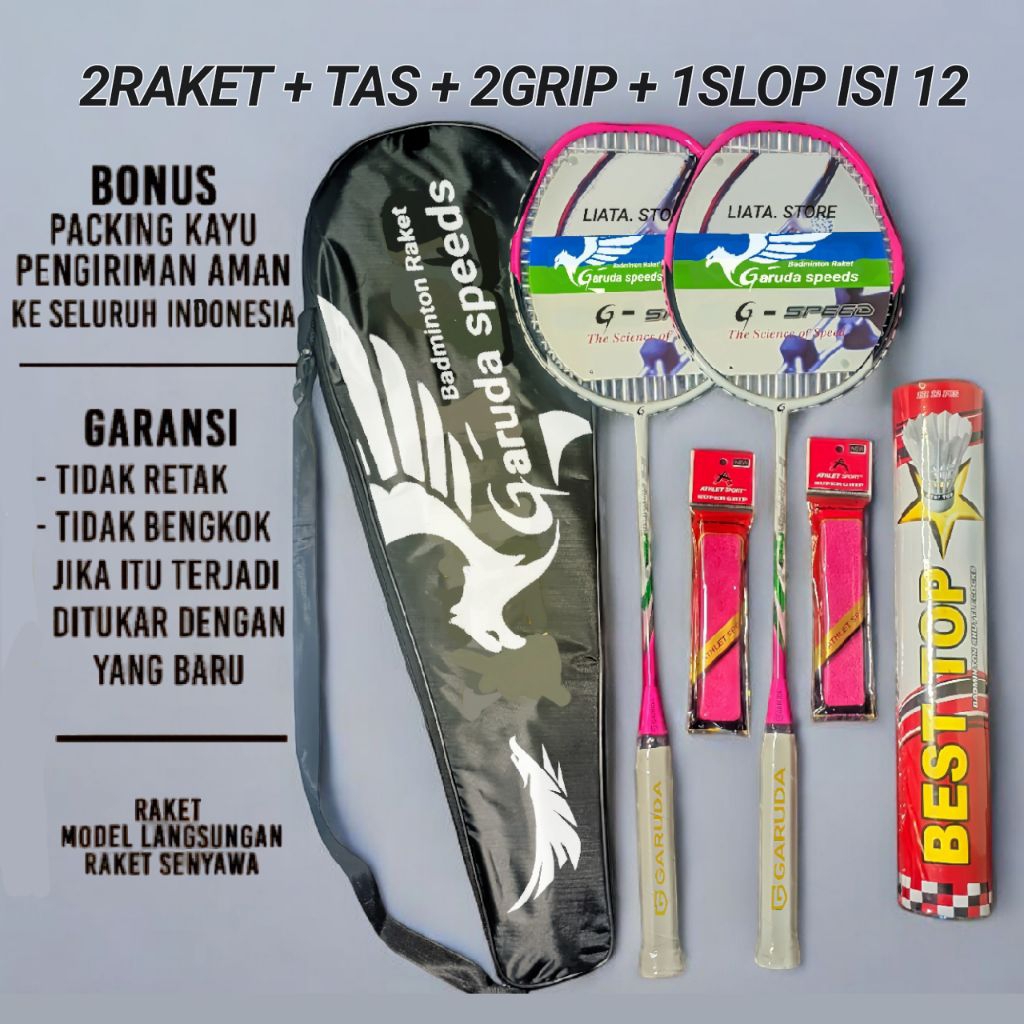Jual RAKET BADMINTON GARUDA SPEEDS ORIGINAL SENYAWA BULUTANGKIS LENGKAP ...