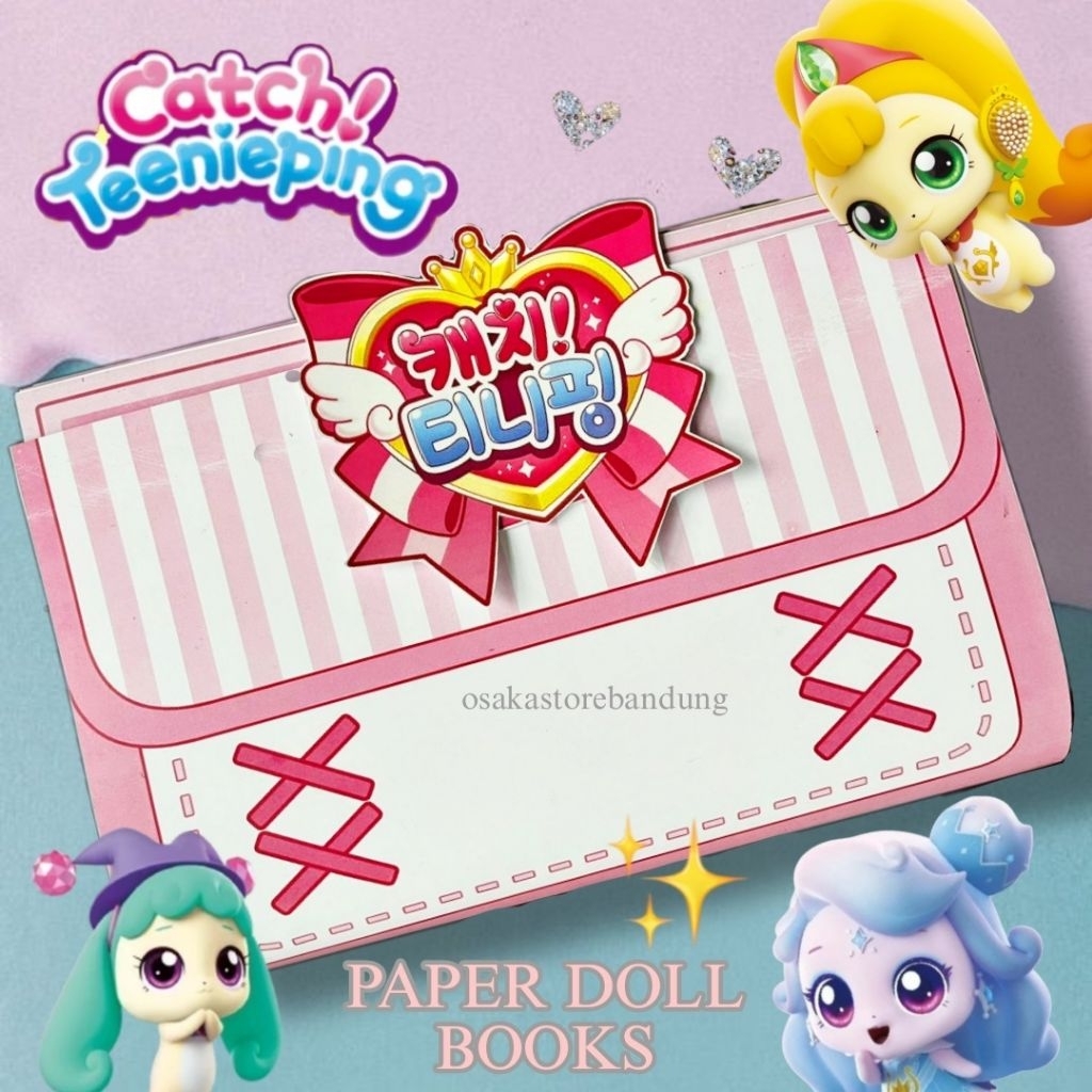 Jual CATCH TEENIEPING PAPER BOOKS DOLL BAG EXCLUSIVE buku bermain ...