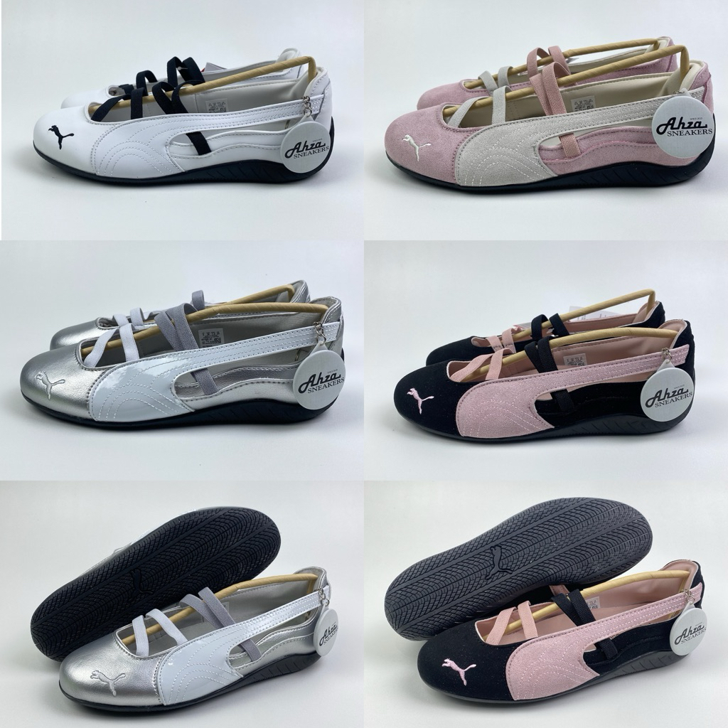 Jual Sepatu Ballet Wanita Puma Black Pink White | Shopee Indonesia