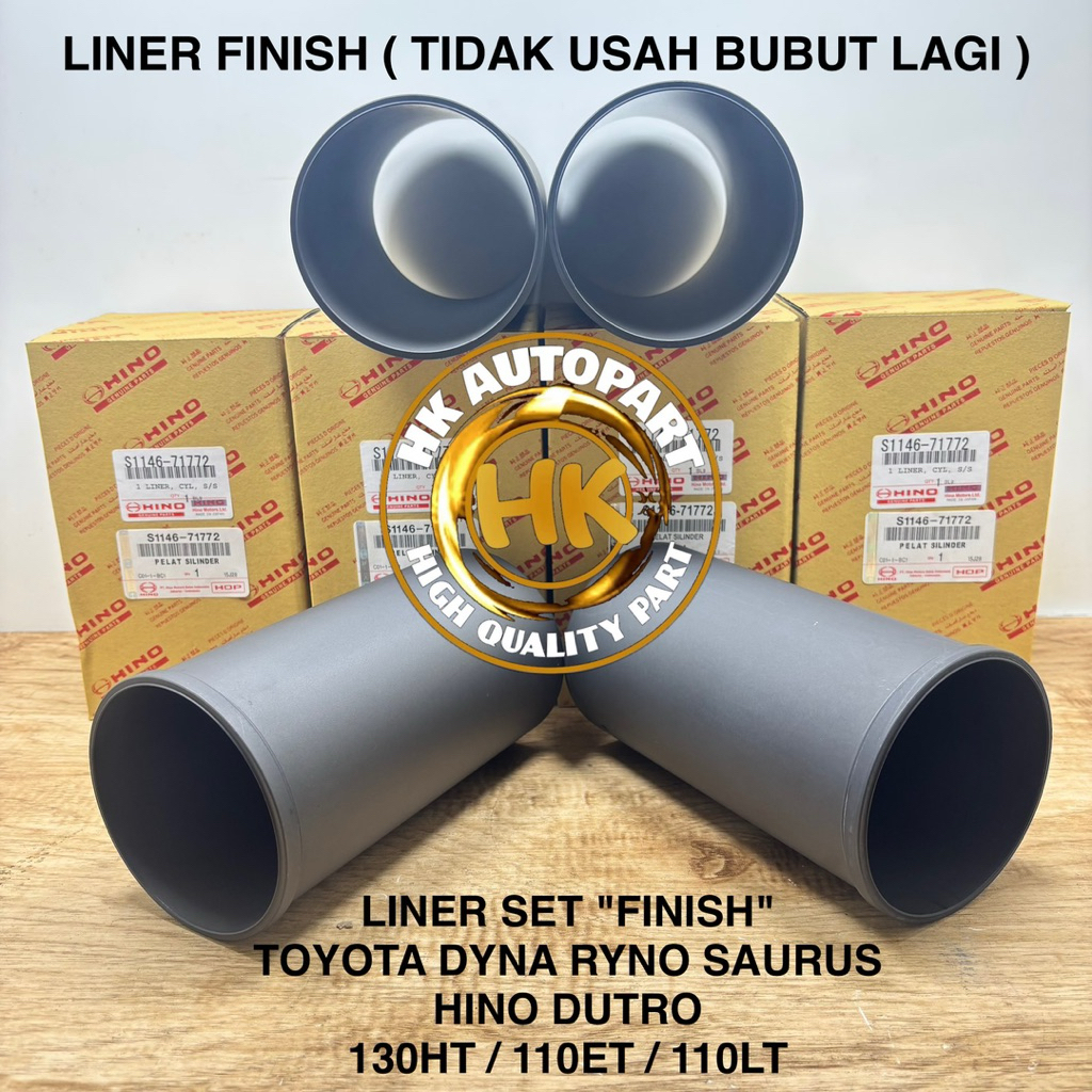 Jual LINER SET 130HT ( HARGA 4PCS FINISH TINGGAL PASANG ) DYNA DINA ...