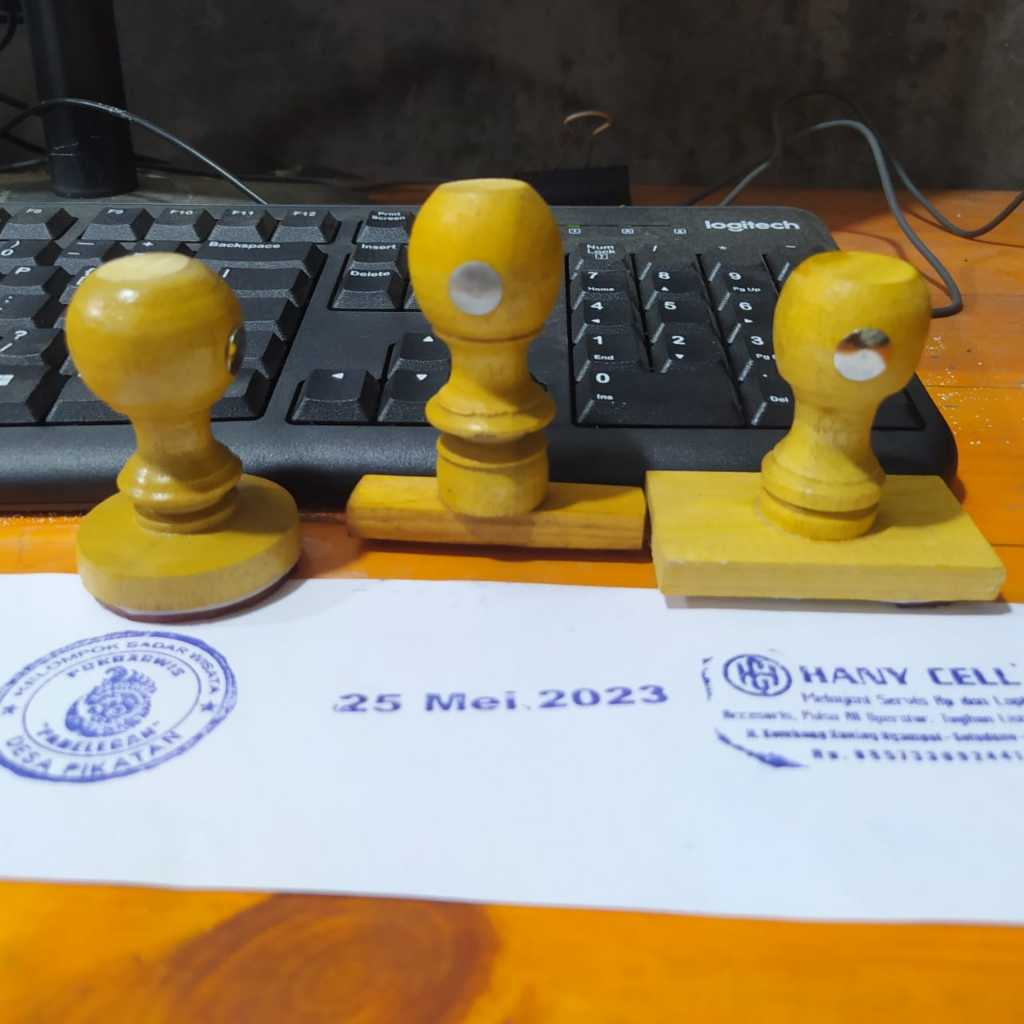 Jual STAMPEL KAYU PREMIUM / STAMPEL MANUAL / STAMPEL KARET/STAMPEL ...