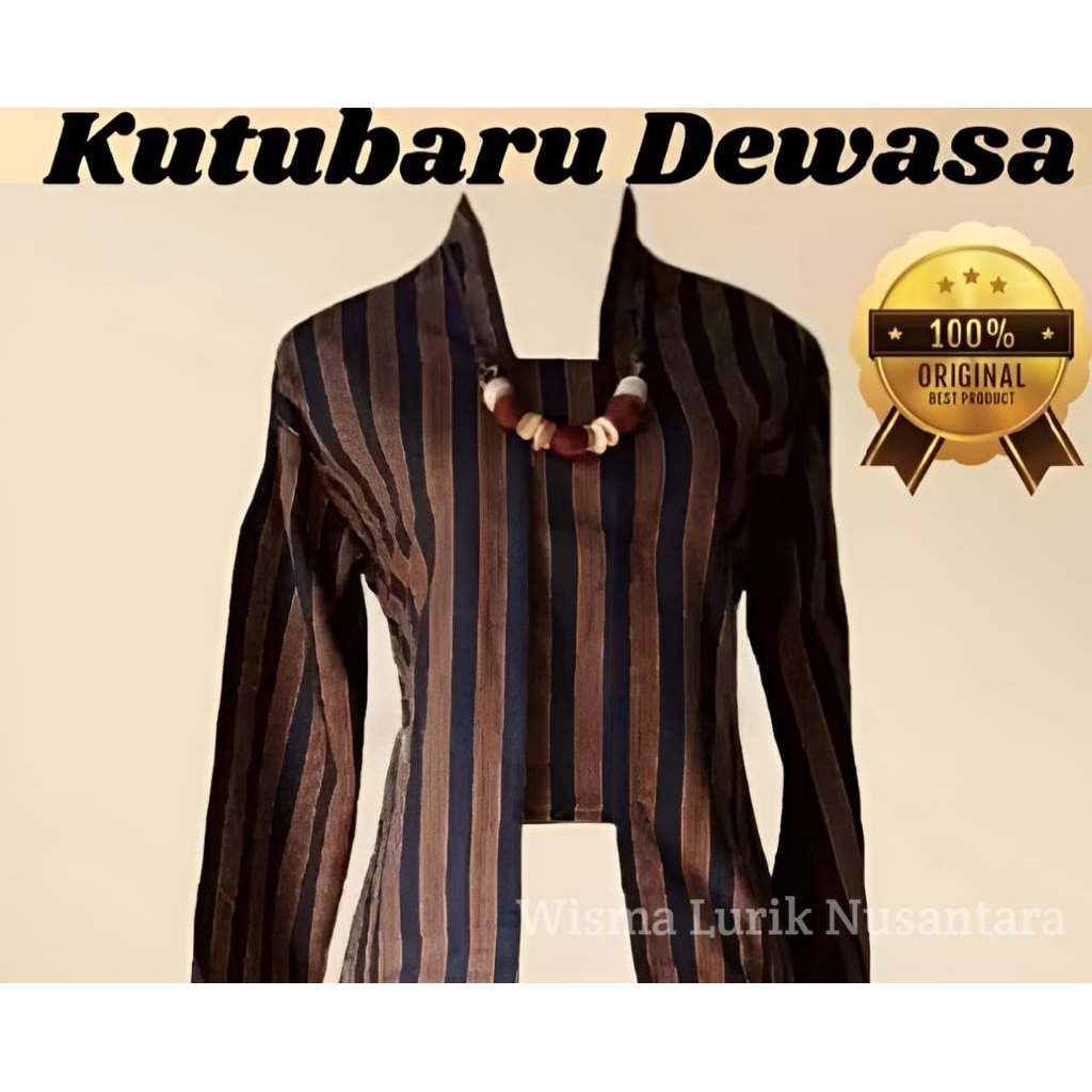 Jual Ready Siap Kirim !!!!! Baju Adat Jawa Lurik Kutubaru Wanita Dewasa | Shopee Indonesia