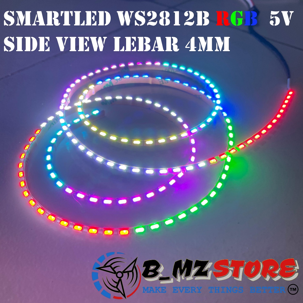 Jual LED STRIP Side View 4MM Alis WS2812B WS2812 5V Addressable ...