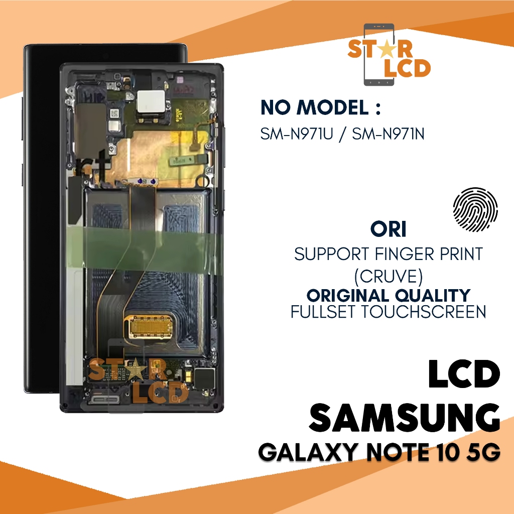 Jual Grosir LCD Samsung Note 10 5G Include Frame Fingerprint - Fullset ...