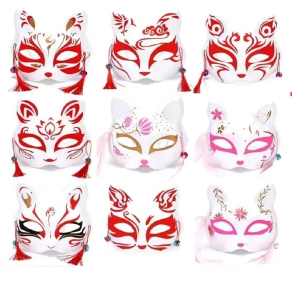 Jual NEW READY STOCK!! TOPENG ANIME COSPLAY KUCING KITSUNE FOX BUNKASAI ...
