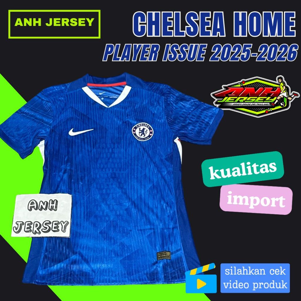 Jual (PLAYER ISSUE) JERSEY BAJU BOLA (CHELSEA) HOME AWAY 3RD 2025 2026 ...