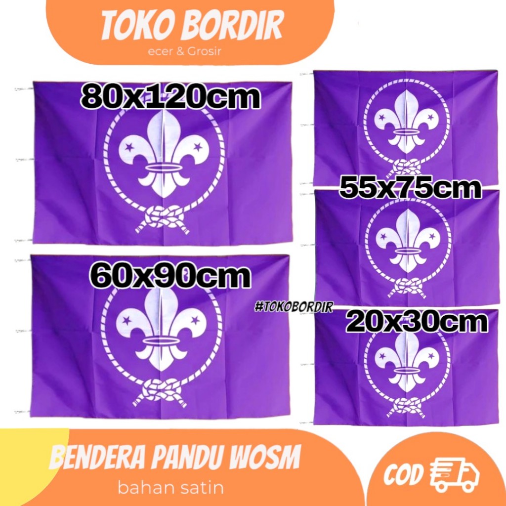 Jual Bendera pramuka pandu wosm | Shopee Indonesia