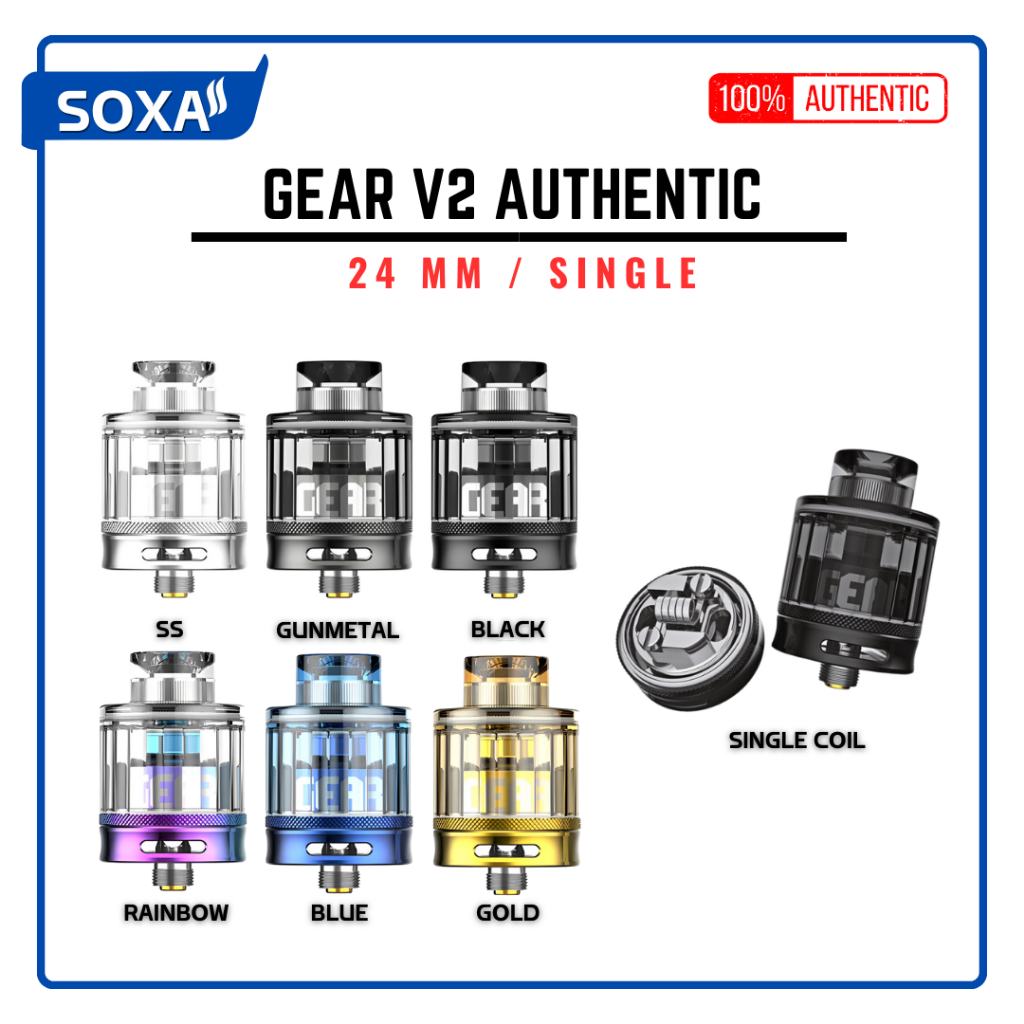 Jual RTA GEAR V2 AUTHENTIC 24 MM BY WOTOFO | Shopee Indonesia