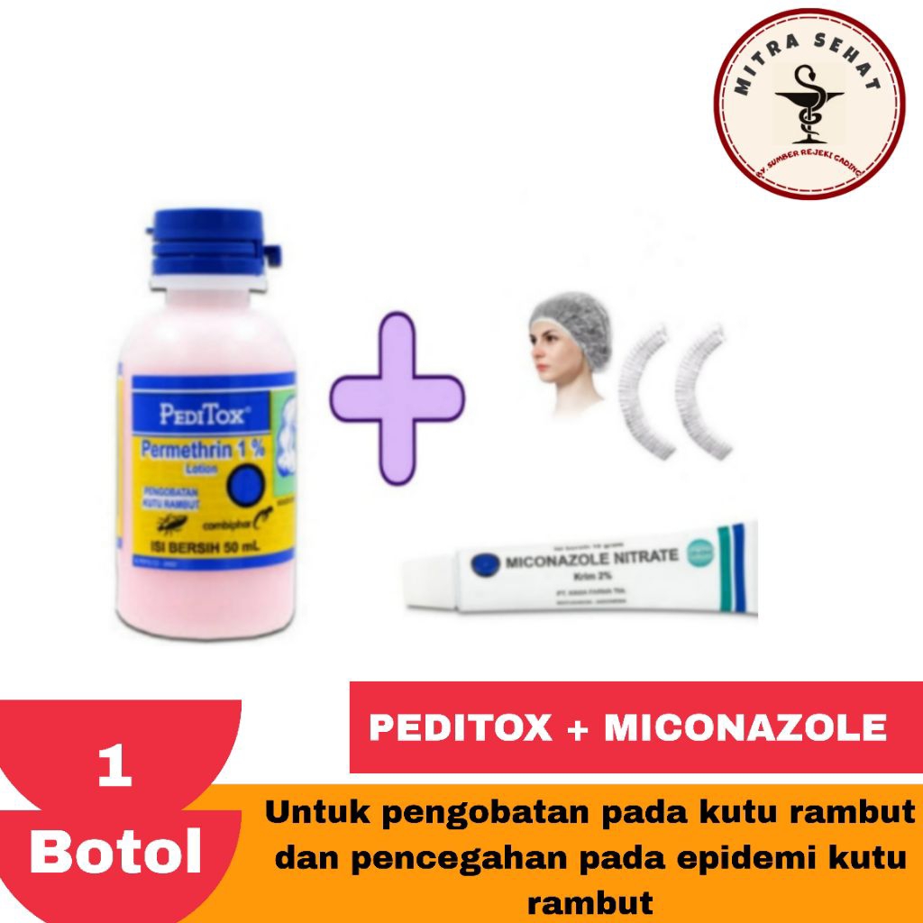 Jual Paket Peditox Obat Kutu Rambut Plus Krim Jamur Miconazole 10gr ...