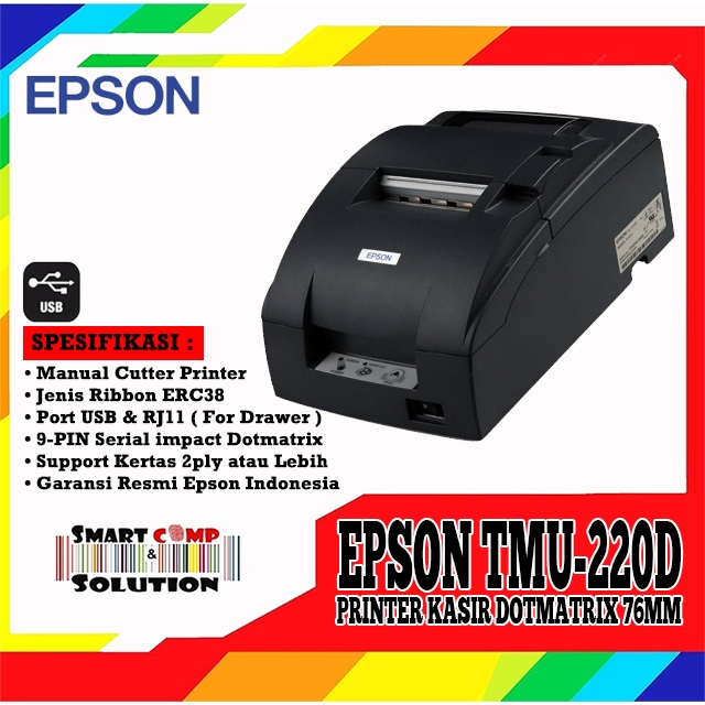Jual Printer Kasir Dotmatrix Epson TMU-220 / TMU220 / TM-U220 / TMU ...