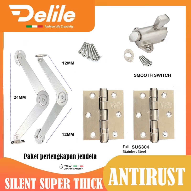 Jual Paket Perlengkapan Jendela Kayu DELILE / Satu Set Hak Angin ...