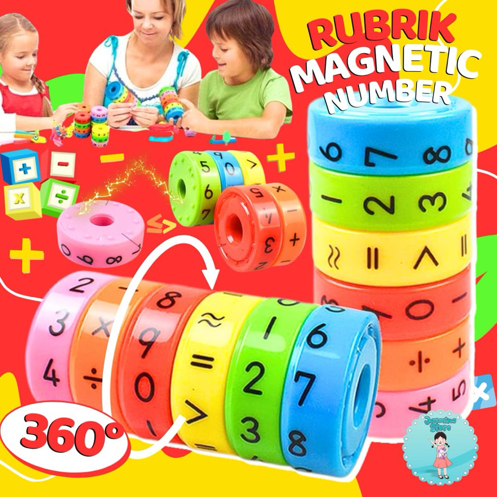 Jual Rubik Anak Toys Magic Axis Magnet Matematika Digital Intelligence ...