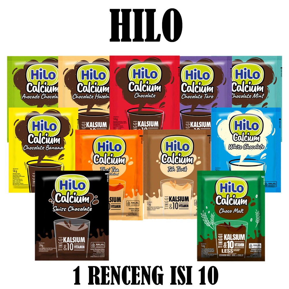Jual SUSU HILO CALCIUM RENCENG ISI 10 | Shopee Indonesia