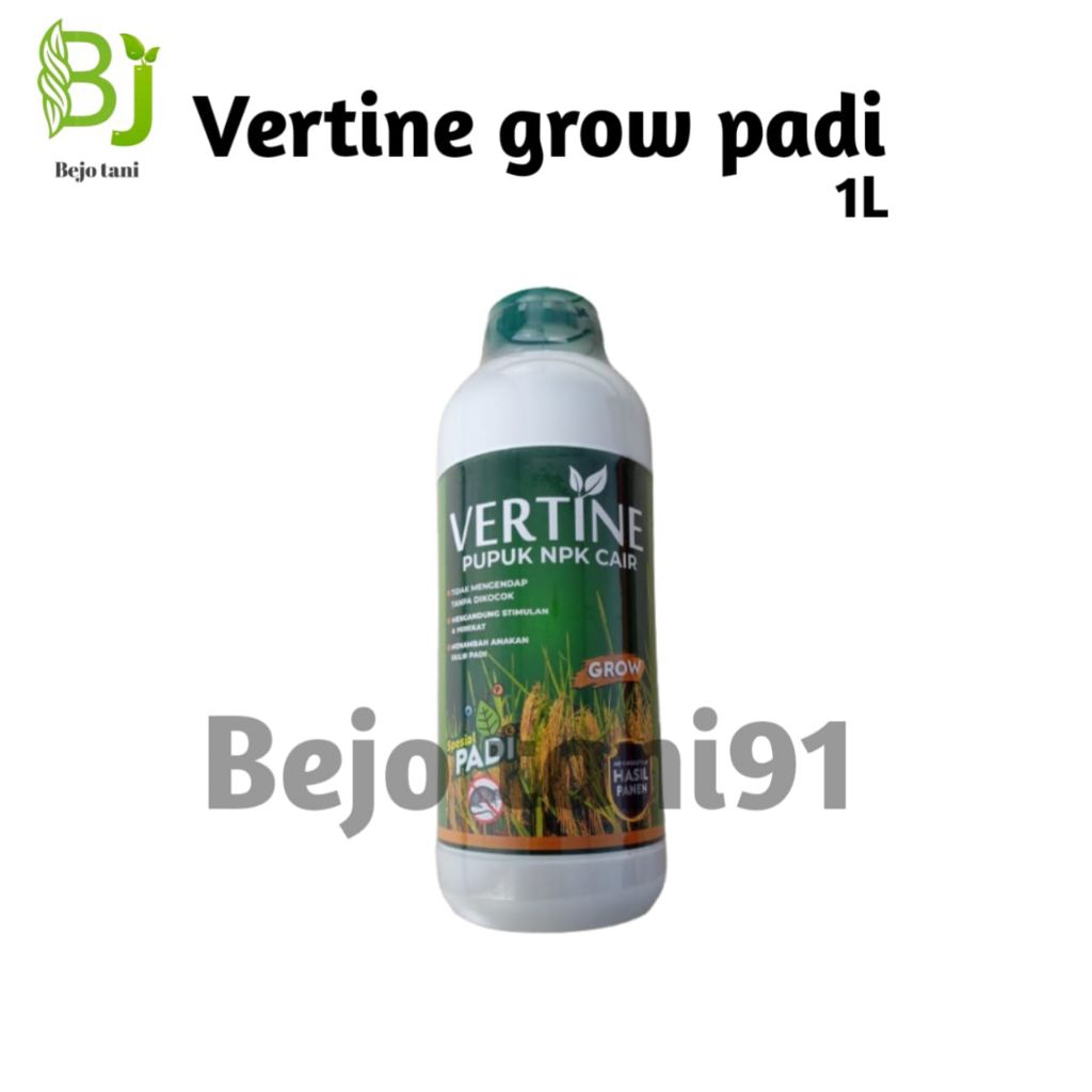 Jual Pupuk NPK cair vertine grow padi menambah anakan dan daun kemasan 1 liter | Shopee Indonesia