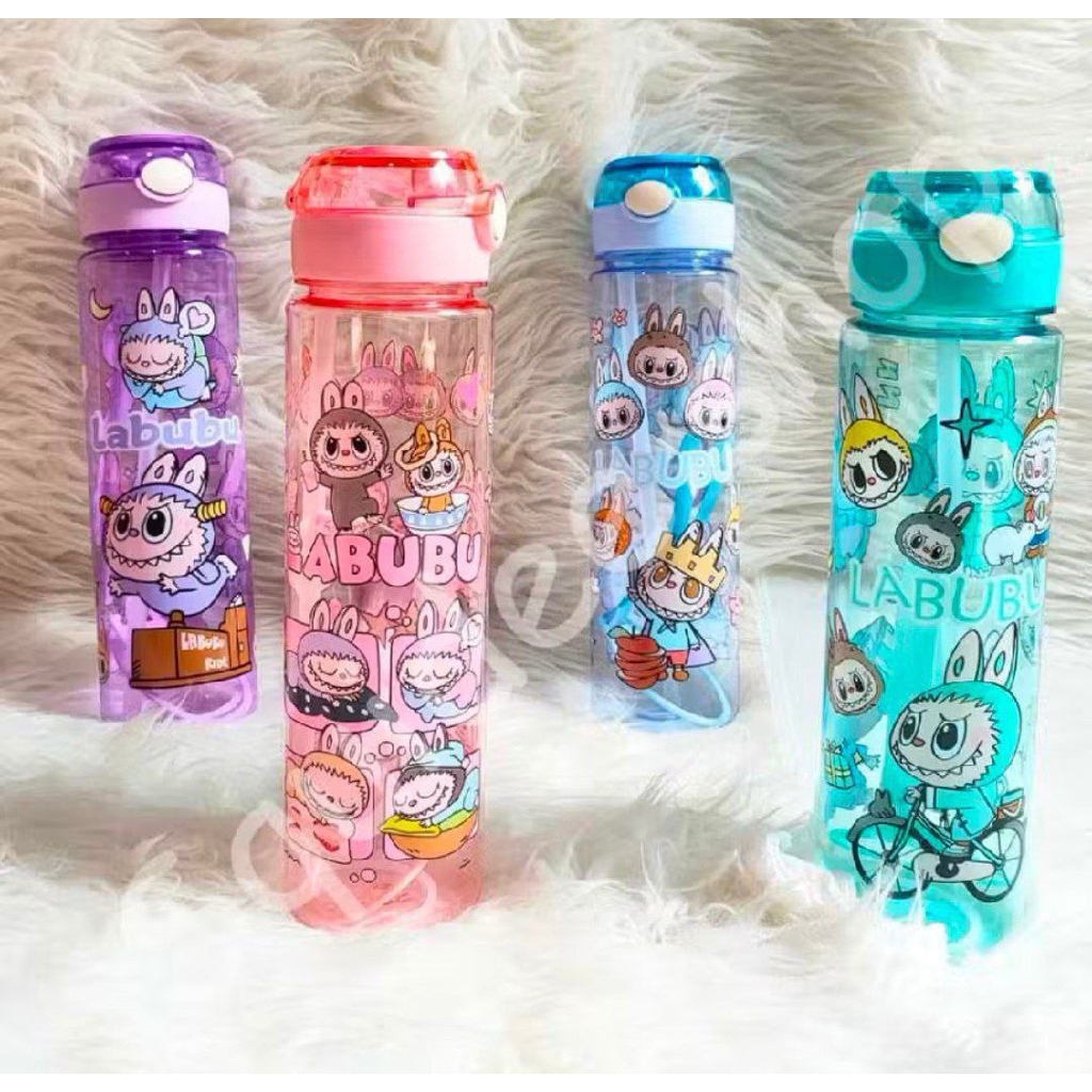 Jual Botol Minum LABUBU Anak Karakter Sanrio 900 ML Free Sedotan BPA FREE | Shopee Indonesia
