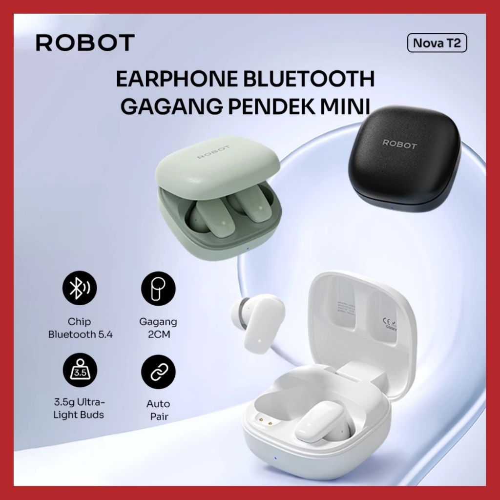 Jual EARPHONE TWS ROBOT NOVA T2 | Shopee Indonesia