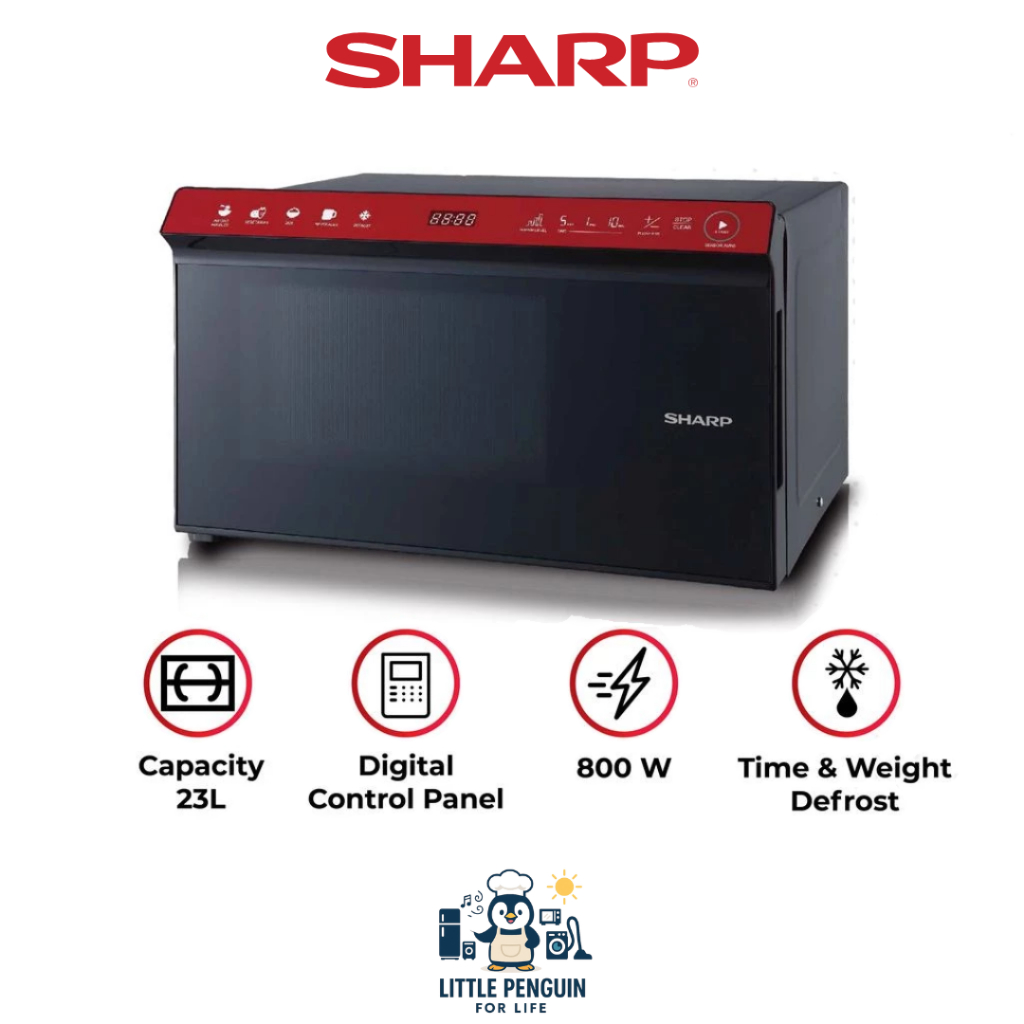 Jual SHARP R-323DA-RT 23L Microwave with Top Control | Shopee Indonesia