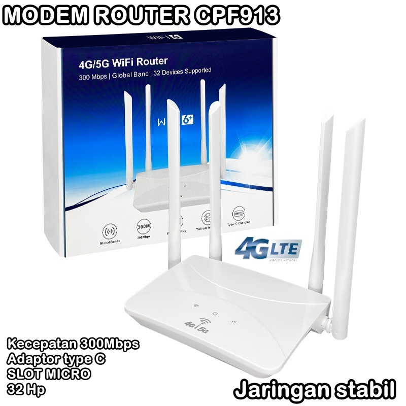 Jual Modem Wifi Wireless Router 4G LTE CPF913 300 mbps support SIM CARD ...