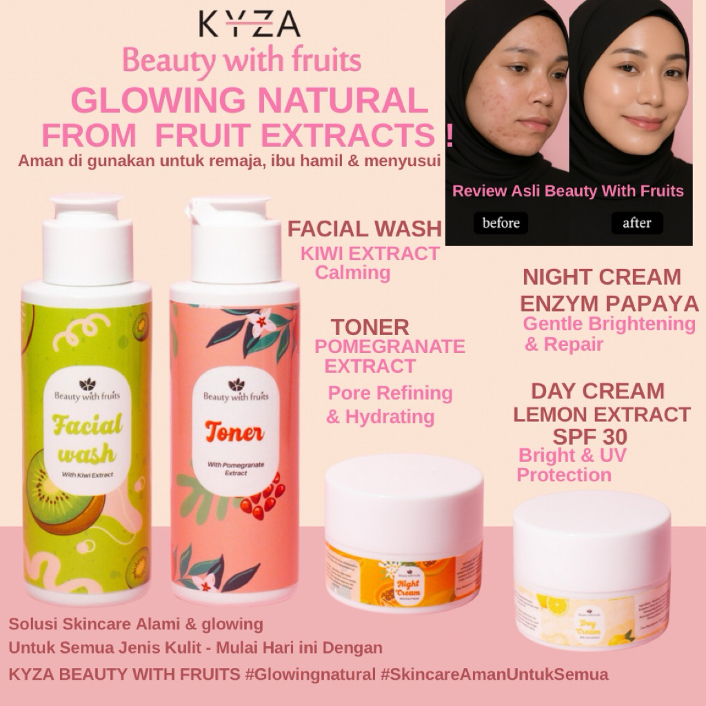 Jual [New Launching] KYZA Beauty With Fruit SkinBooster Glowing - Aman Bumil Busui | Shopee ...