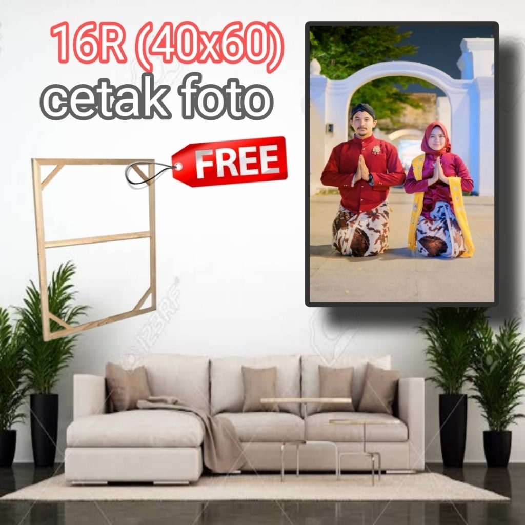 Jual [CETAKFOTO] BINGKAI BESAR 16+ (40x60) BESAR/JUMBO + bingkai foto ...
