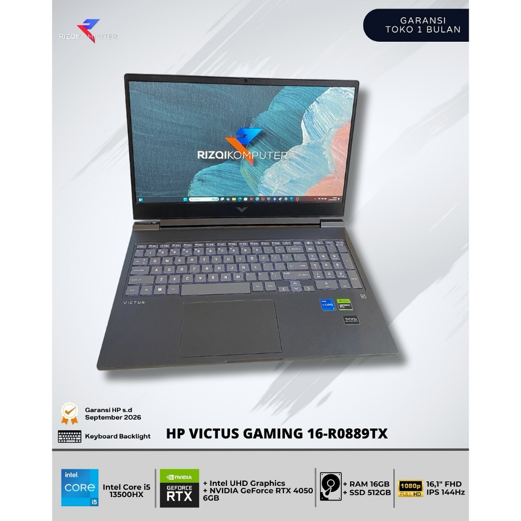 Jual HP Victus Gaming 16-R0889TX Intel Core i5-13500HX Ram 16GB SSD ...