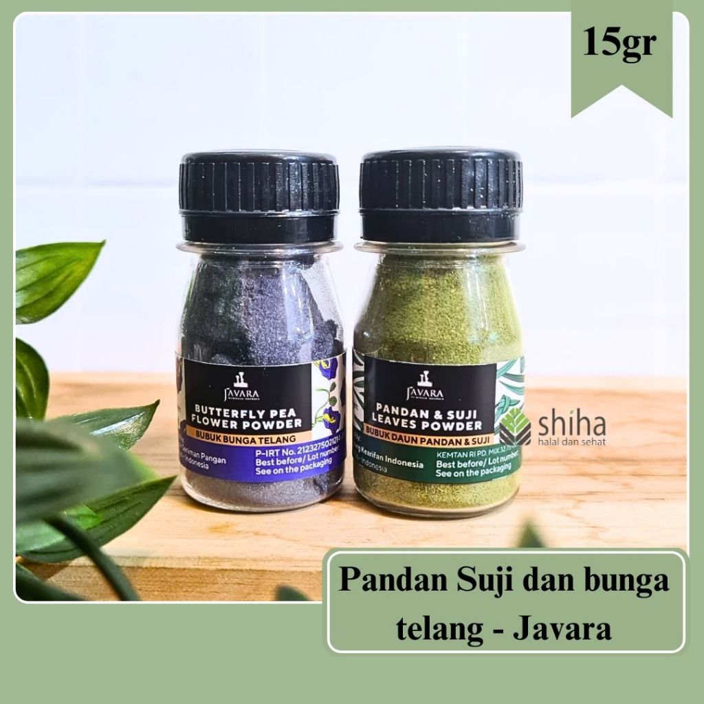 Jual Bubuk Daun Pandan Suji | Bubuk Telang | Bubuk Spekulas 20gr Javara ...