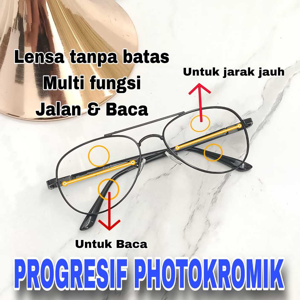 Jual Feroz - Frame Klasik FE0025111 Lensa Progresif All Size Pria ...