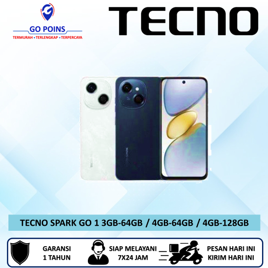 Jual Tecno Spark Go 1 / Tecno Spark Go 1 3GB-64GB / 4GB-64GB / 4GB-128GB | Shopee Indonesia