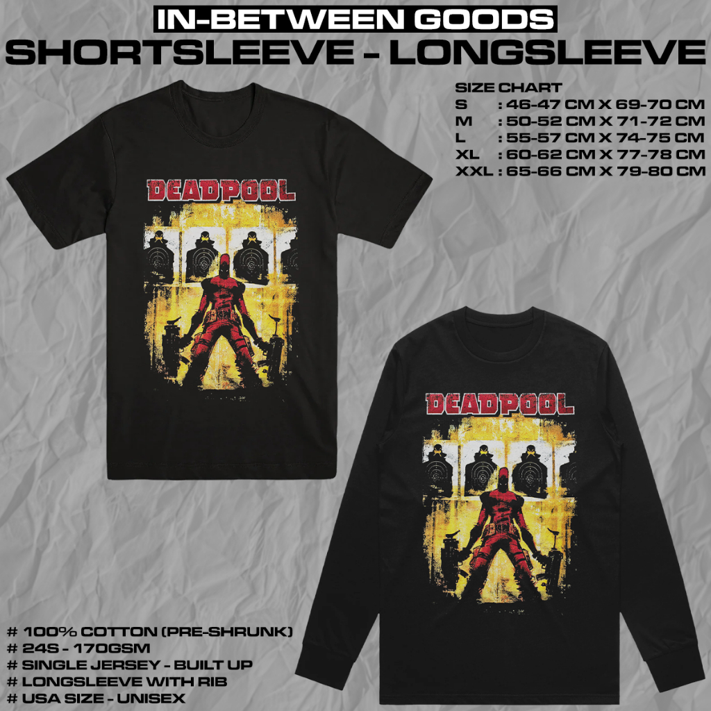 Jual DEADPOOL - TARGET | T-SHIRT | LONGSLEEVE | MOVIE MERCH | Shopee ...