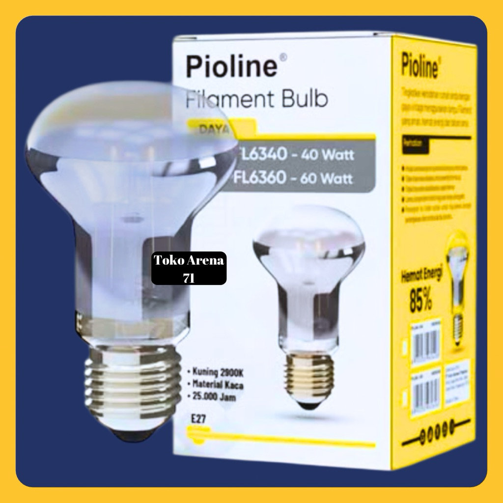 Jual Pioline Lampu Filament Bulb Pijar Spot NR63 Lampu Pemanas Lampu Penghangat Ayam Lampu ...