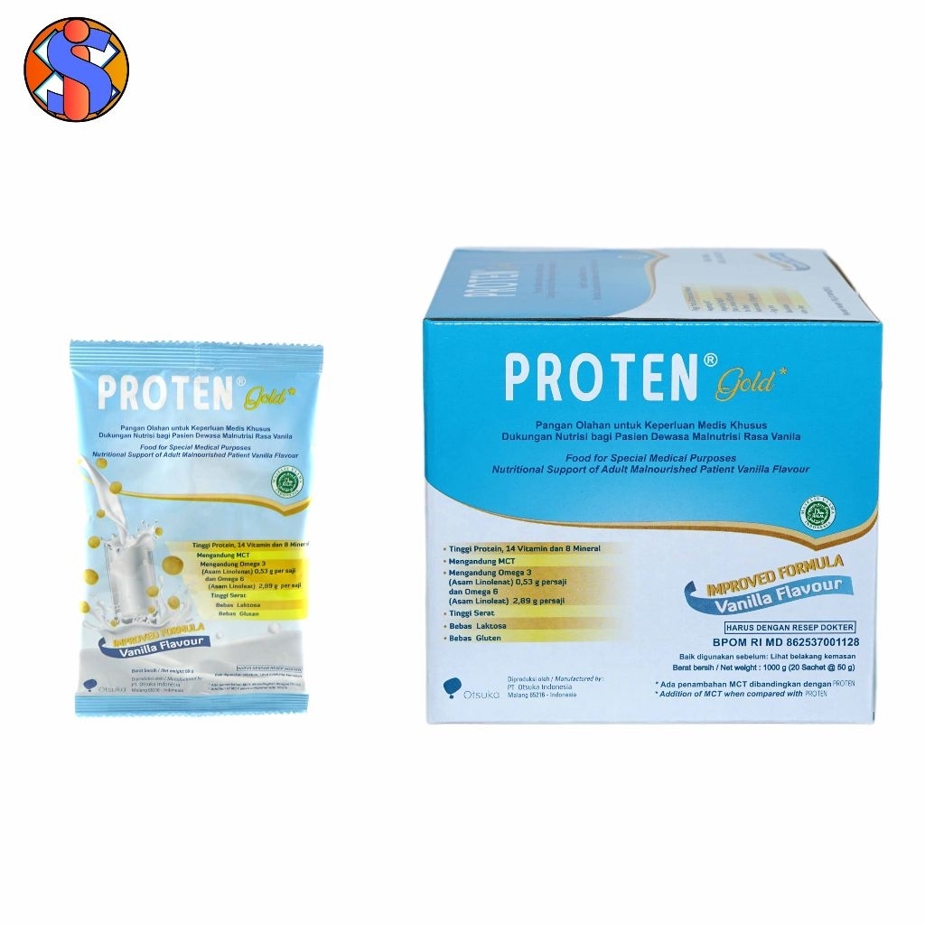 Jual Proten Gold Vanilla (susu kedelai tinggi protein dan antioksidan ...