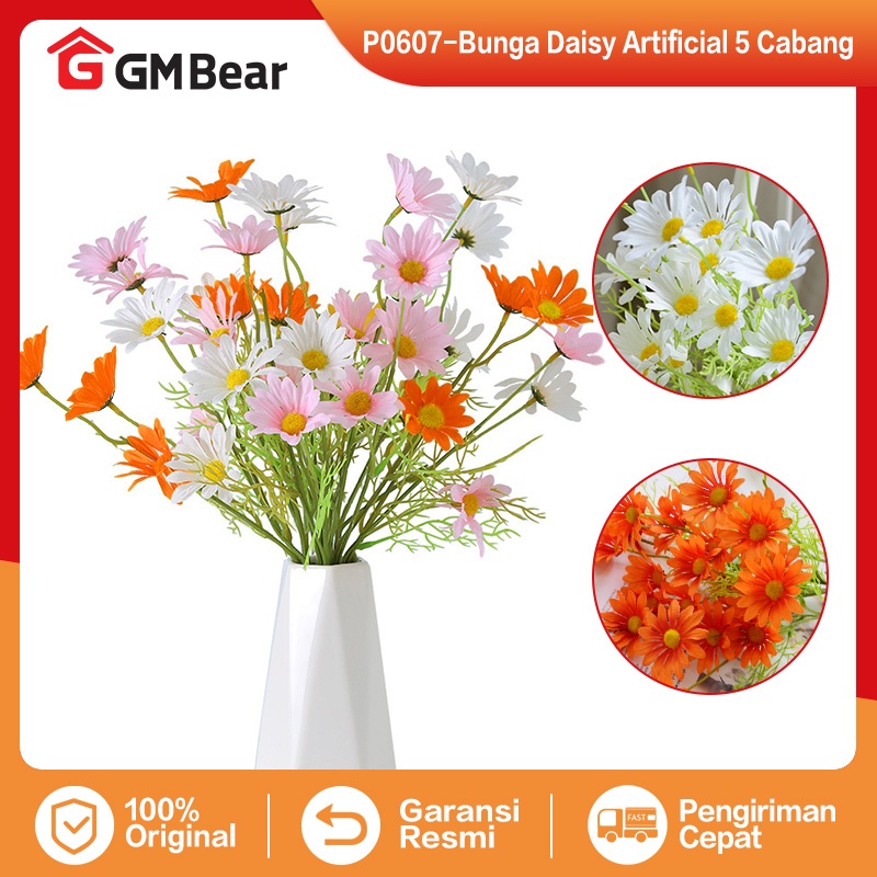 Jual GM Bear Bunga Daisy Artificial 5 Cabang P0607 - Bunga Daisy ...