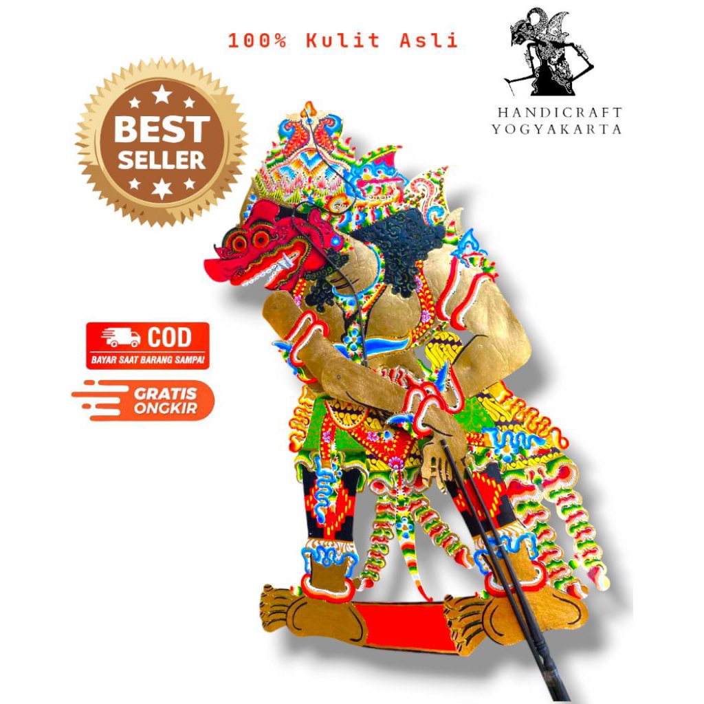 Jual Handicraftyogyakarta | wayang kulit asli Buto Raton Kumbakarna ...