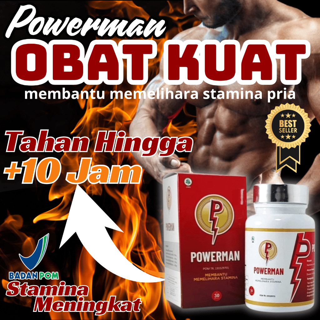 Jual POWERMAN 0bat kuat pria herbal tahan lama kapsul stamina pria ...