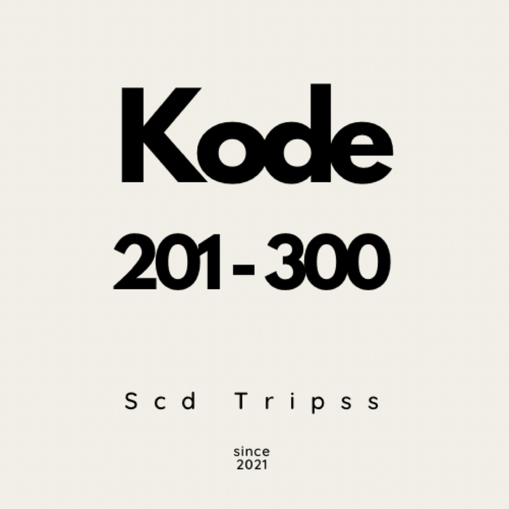 Jual KODE 201 - 300 | Shopee Indonesia