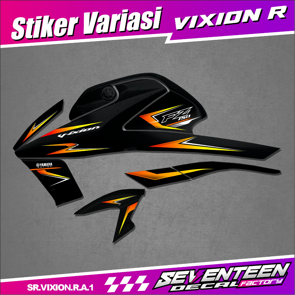 Jual Striping transparan motor VIXION R New list stiker variasi motor ...