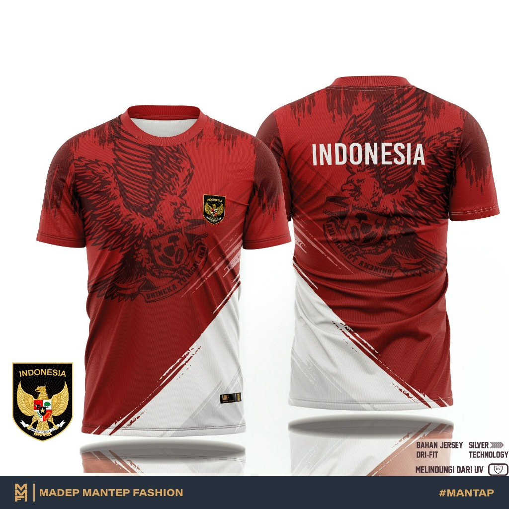 Jual Kaos Jersey Indonesia Merah Putih GARUDA DryfitFullPrinting Kaos ...