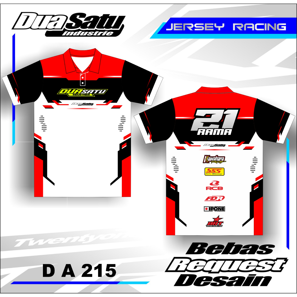 Jual JERSEY RACING kaos baju jersey racing custom full printing jersey ...