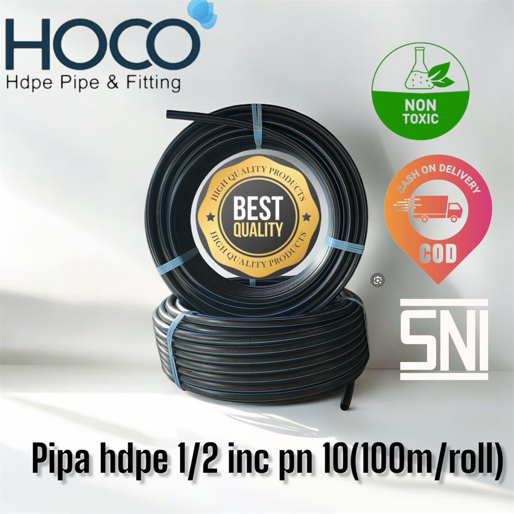 Jual selang pipa hdpe 1/2 inch pn 10(100m/roll) | Shopee Indonesia